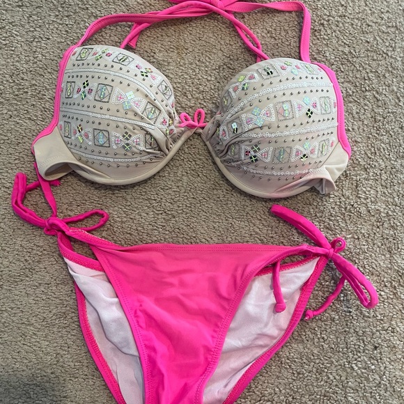 Victorias Secret Swim Hot Pink Bikini Set Poshmark